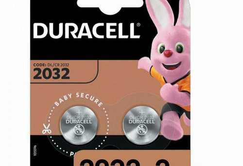 Батарейки Duracell литиевые, DL/CR2032 2шт