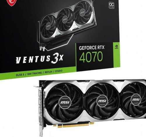 Видеокарта MSI GeForce RTX 4070 ventus 3X E OC