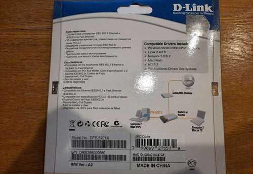 Сетевая карта D-link DFE-520TX