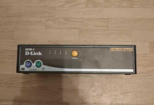 D-Link dkvm-4 4-х портовый переключатель KV