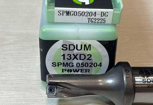 Сверло c пластинами smoxh sdum 13XD2 spmg