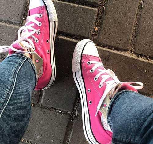 Кеды converse конверсы женские розовые 39