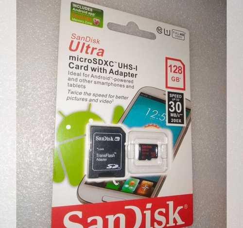 Карта памяти SanDisk 128Gb