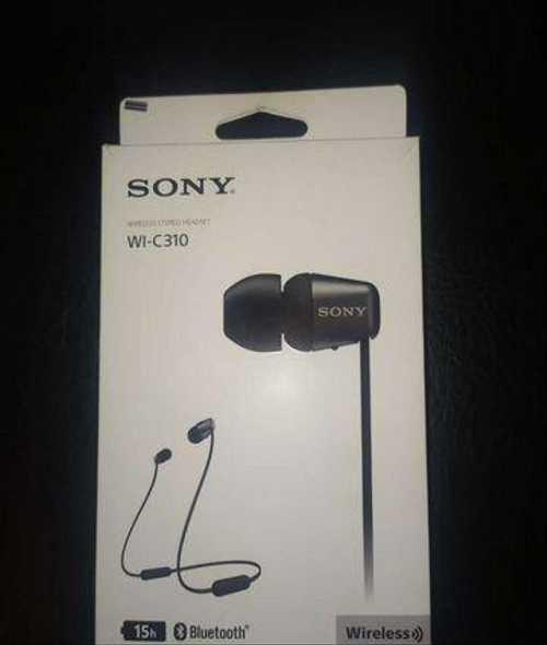 Наушники Sony wi-c310 внутриканальные Bluetooth
