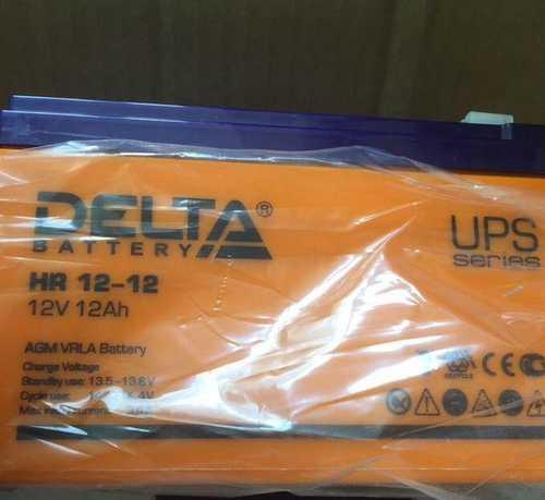 Аккумулятор delta HR 12v 12ah