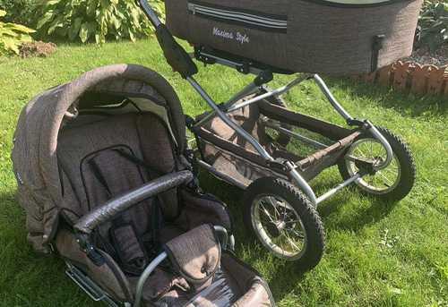 Коляска 2 в 1 maxima style stroller b&e