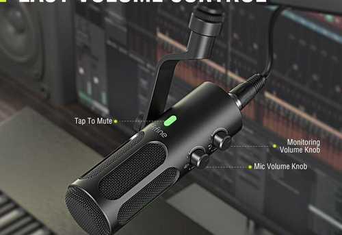 Динамический USB/XLR микрофон FiFine tank3 (новый)