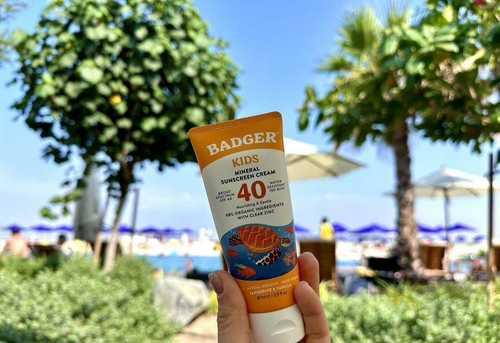 Badger для детей солнцезащитный крем SPF 40