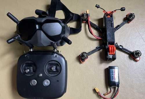 Комплект Dji fpv goggles v1, контроллер fpv, дрон