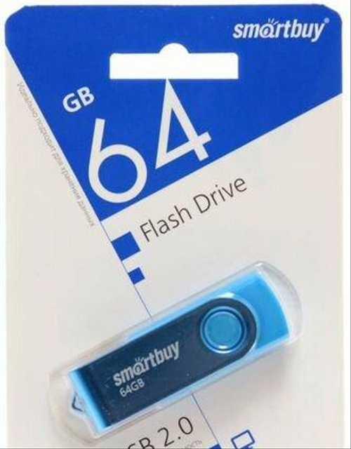 USB флешка 64GB Smartbuy Twist Blue