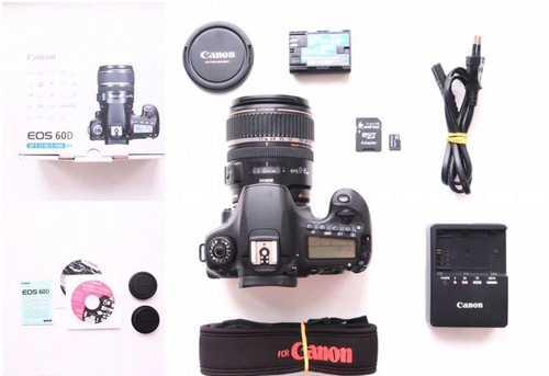 Фотоаппарат Canon 60D + зум 17-85 (стаб) +16гб