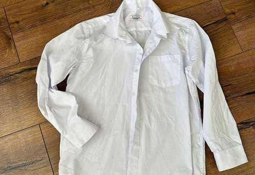 Белая рубашка для мальчика 140