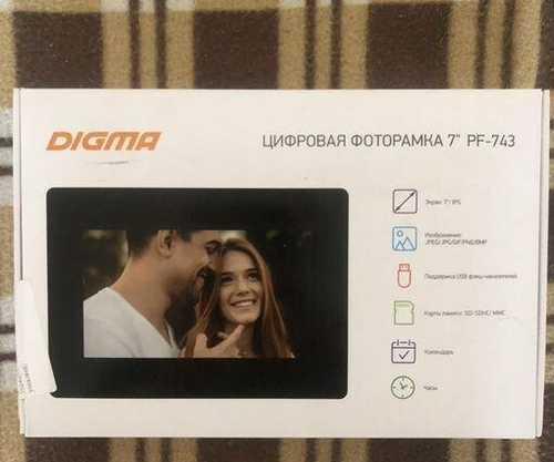 Цифровая фоторамка Digma PF-743 Новая