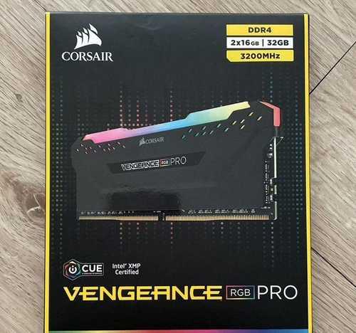 Оперативка corsair vengeance RGB PRO 32gb 3200 MHz