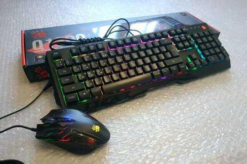 Игровая мышь и клавиатура bloody Q1300