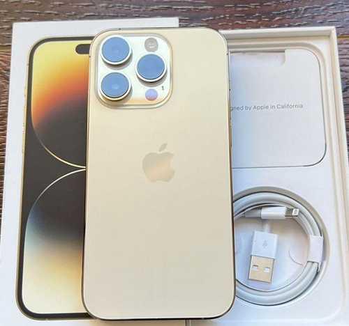 iPhone 14 pro 128gb gold оригинал sim/esim