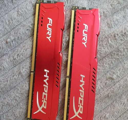 Оперативная память HyperX fury 16GB ddr3