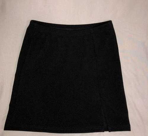 Новая короткая черная юбка shein