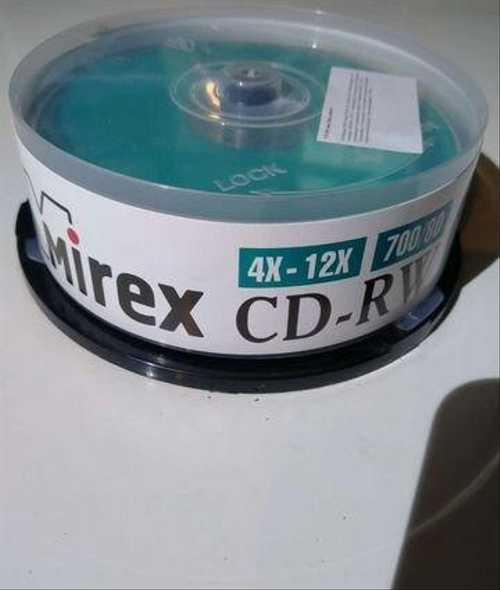 Компакт диск CD-RW Mirex 5 шт