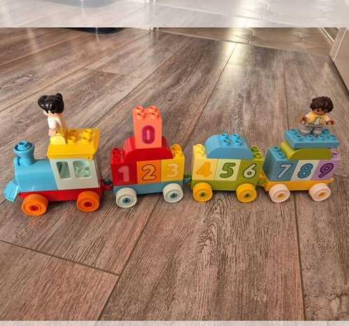 Lego duplo поезд с цифрами