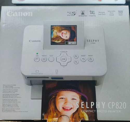 Компактный фотопринтер Canon Selphy CP820