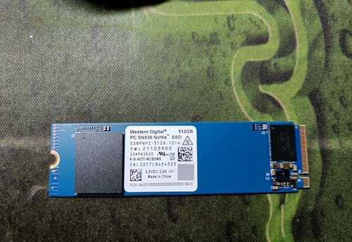 Western digital PC SN530 NVMe SSD 512 gb