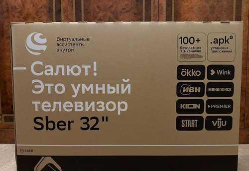 Телевизор Sber 32'', Full HD. SMART TV. Новый