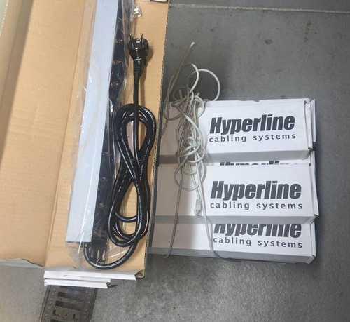 Блок розеток Hyperline SHE19-9SH-2.5EU. Новые