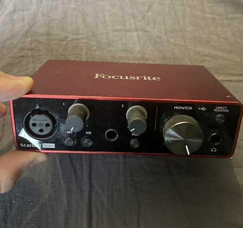 Звуковая карта focusrite solo 3rd gen