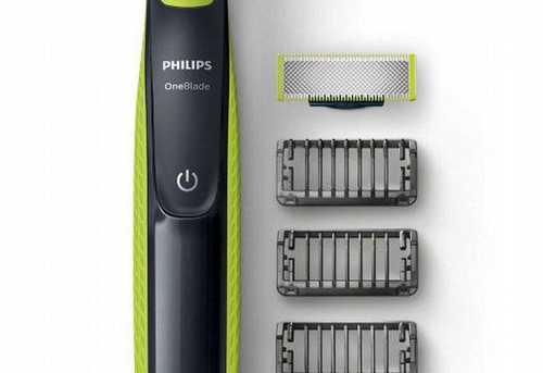 Триммер Philips QP2620/20 OneBlade черный/зеленый