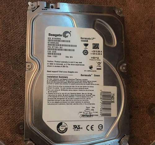 Жесткий диск 1 тб seagate