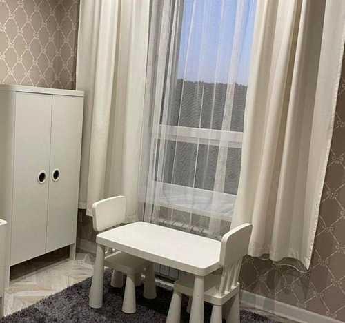 Детский стол и 2 стула Икея Маммут