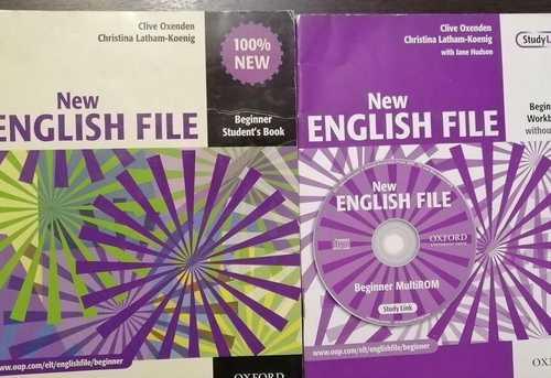Учебник, рабочая тетрадь New English file beginner