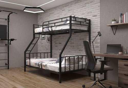 Двухэтажная металлическая кровать
