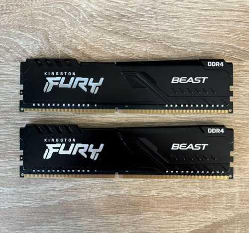 Оперативная память ddr4 hyperx fury 16gb