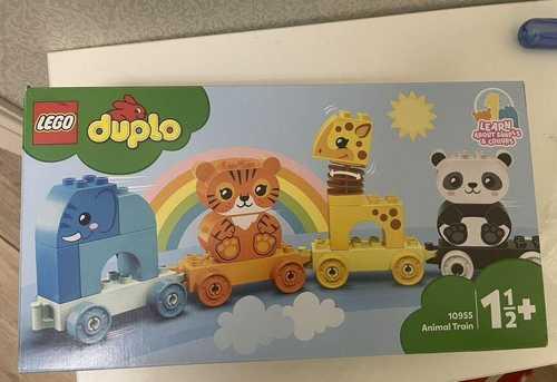 Lego duplo поезд с животными