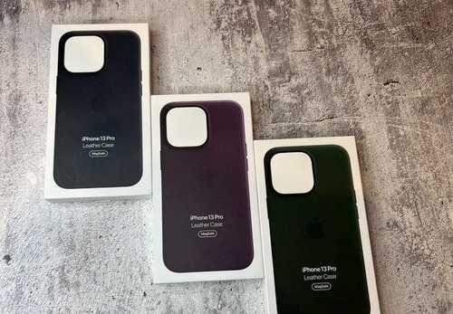 Кожанный чехол iPhone 13 pro original leather case