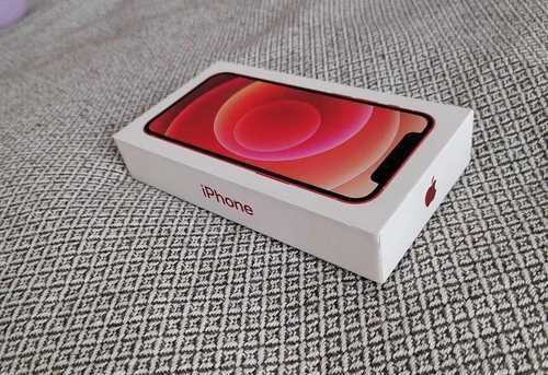 Коробка от iPhone 12 mini красный 128 гб