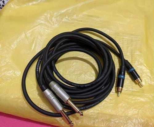 Продам межблочный кабель RCA - Jack 6.3 (2 шт.)