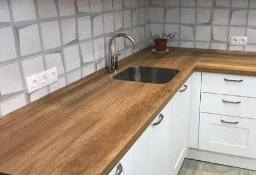 Кухонная столешница деревянная из Дуба