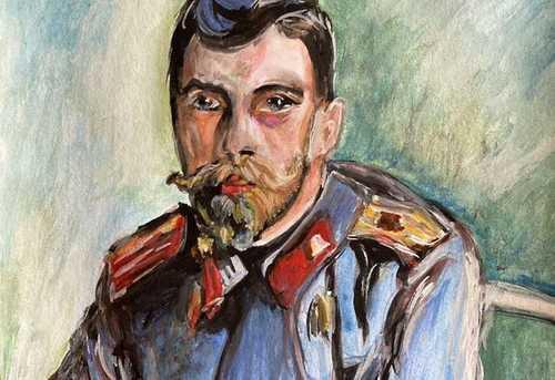 Картина "Портрет Николая II" копия В.Серова