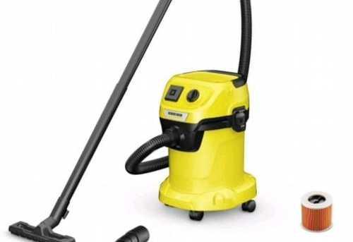 Новый пылесос Karcher WD 3 с розеткой
