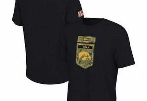 Мужская черная камуфляжная футболка Iowa Hawkeyes