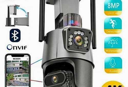 Камера видеонаблюдения wifi с 2 объективами