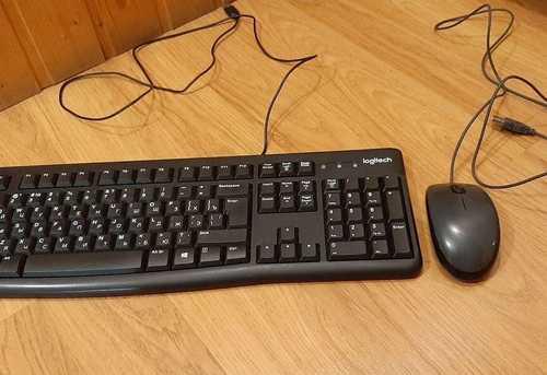 Проводная usb клавиатура Logitech k120 и мышь