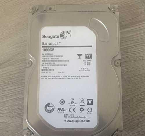 Жесткий диск seagate 1тб