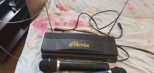 Радиомикрофон Ritmix RWM-220 (2шт + база)