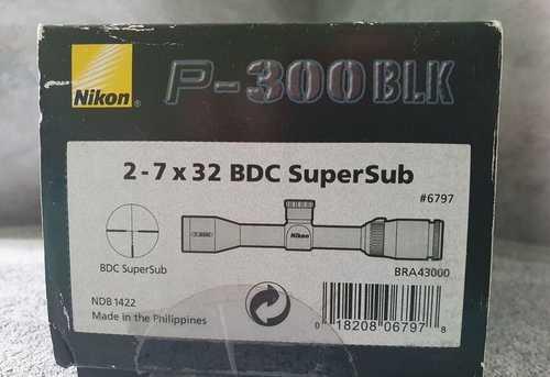 Прицел Nikon P-300 BLK 2-7x32 BDC SuperSub