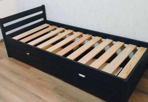 Деревянная односпальная кровать