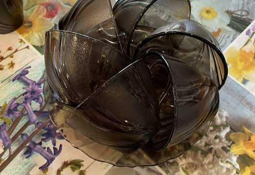 Набор посуды Duralex франция коричневая
